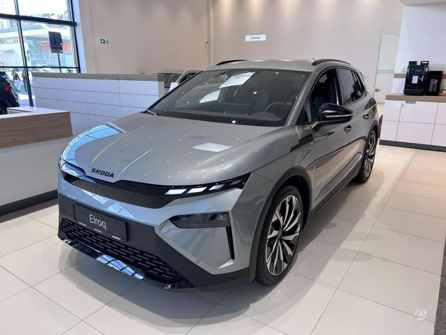 Pelēks Skoda Elroq 2026 Viļņa, ar dzinēja tilpumu 0.00 L un nobraukumu 0 tūkst. km par 53490 €, foto 1 vietnē AUTOMOTO.COM.LV