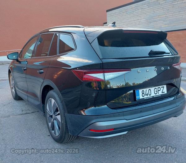 Black Skoda Enyaq 2021 in Tallinn, with an engine capacity of 0.00 L and mileage of 81 thousand km for 20800 €, photo 3 on AUTOMOTO.COM.LV