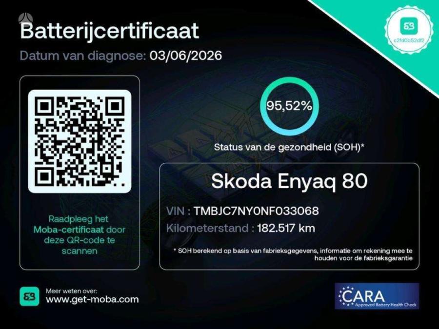 Melns Skoda Enyaq 2022 Šauļi, ar dzinēja tilpumu 0.00 L un nobraukumu 183 tūkst. km par 25990 €, foto 3 vietnē AUTOMOTO.COM.LV