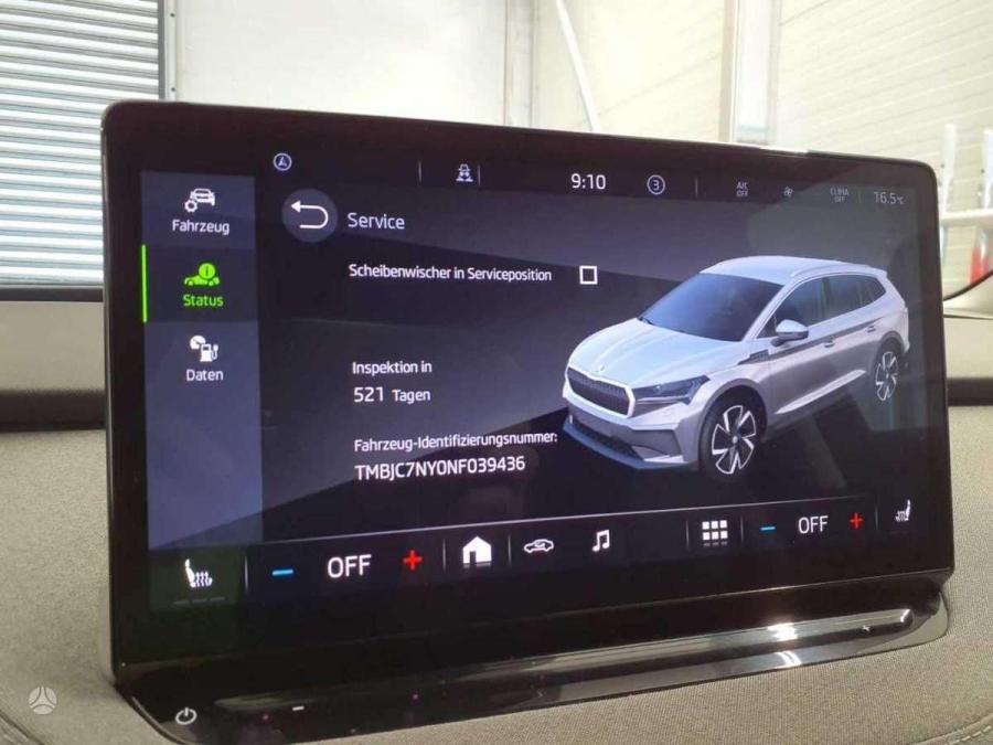 Melns Skoda Enyaq 2022 Viļņa, ar dzinēja tilpumu 0.00 L un nobraukumu 149 tūkst. km par 25490 €, foto 12 vietnē AUTOMOTO.COM.LV