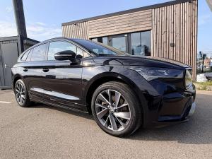 Melns Skoda Enyaq 2023 Viļņa, ar dzinēja tilpumu 0.00 L un nobraukumu 131 tūkst. km par 30000 €, foto  vietnē AUTOMOTO.COM.LV
