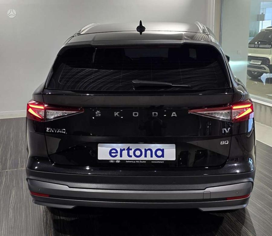 Melns Skoda Enyaq 2023 Šauļi, ar dzinēja tilpumu 0.00 L un nobraukumu 100 tūkst. km par 29800 €, foto 9 vietnē AUTOMOTO.COM.LV