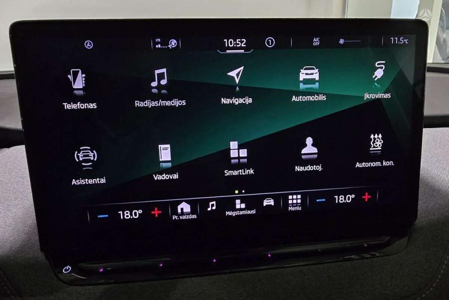Melns Skoda Enyaq 2023 Šauļi, ar dzinēja tilpumu 0.00 L un nobraukumu 100 tūkst. km par 29800 €, foto 20 vietnē AUTOMOTO.COM.LV