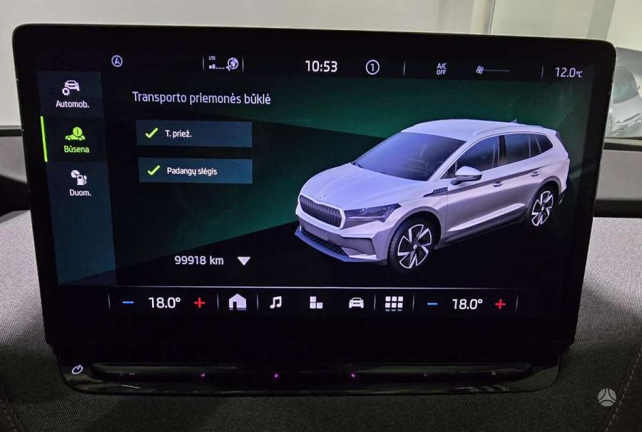 Melns Skoda Enyaq 2023 Šauļi, ar dzinēja tilpumu 0.00 L un nobraukumu 100 tūkst. km par 29800 €, foto 23 vietnē AUTOMOTO.COM.LV