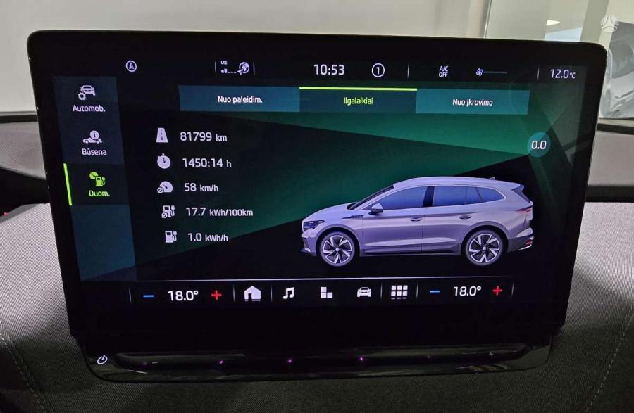 Melns Skoda Enyaq 2023 Šauļi, ar dzinēja tilpumu 0.00 L un nobraukumu 100 tūkst. km par 29800 €, foto 24 vietnē AUTOMOTO.COM.LV
