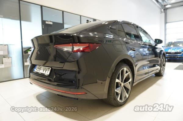 Black Skoda Enyaq 2024 in Tallinn, with an engine capacity of 0.00 L and mileage of 54 thousand km for 52900 €, photo 3 on AUTOMOTO.COM.LV
