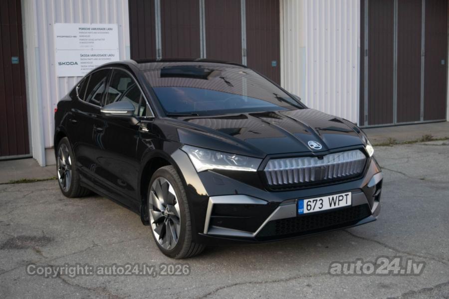 Melns Skoda Enyaq 2024 Tallina, ar dzinēja tilpumu 0.00 L un nobraukumu 52 tūkst. km par 38900 €, foto 1 vietnē AUTOMOTO.COM.LV