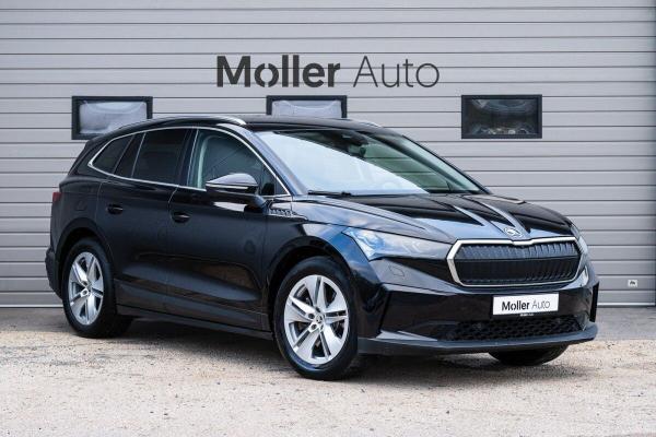 Black Skoda Enyaq 2022 in Jelgava, with an engine capacity of 0.90 L and mileage of 82 thousand km for 28250 €, photo 3 on AUTOMOTO.COM.LV