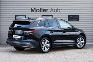 Black Skoda Enyaq 2022 in Jelgava, with an engine capacity of 0.90 L and mileage of 82 thousand km for 28250 €, photo 4 on AUTOMOTO.COM.LV