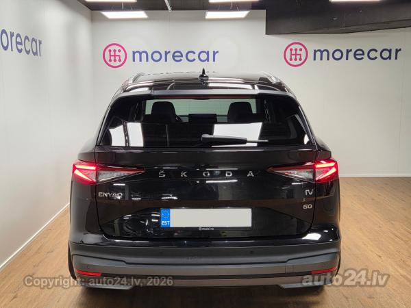 Black Skoda Enyaq 2021 in Tallinn, with an engine capacity of 0.00 L and mileage of 66 thousand km for 24900 €, photo 5 on AUTOMOTO.COM.LV