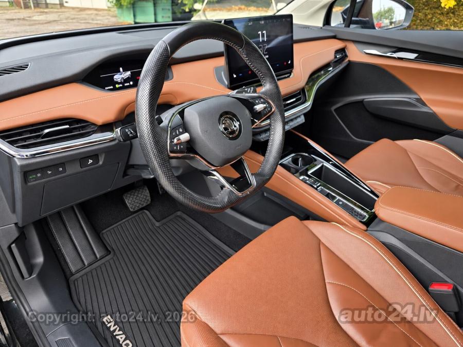 Black Skoda Enyaq 2021 in Tallinn, with an engine capacity of 0.00 L and mileage of 111 thousand km for 29900 €, photo 10 on AUTOMOTO.COM.LV