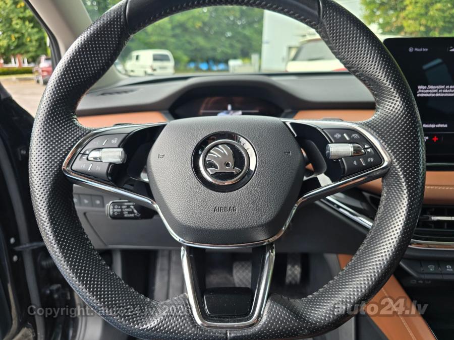 Black Skoda Enyaq 2021 in Tallinn, with an engine capacity of 0.00 L and mileage of 111 thousand km for 29900 €, photo 12 on AUTOMOTO.COM.LV