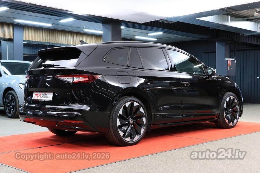 Black Skoda Enyaq 2022 in Tallinn, with an engine capacity of 0.00 L and mileage of 65 thousand km for 35995 €, photo 3 on AUTOMOTO.COM.LV