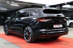 Black Skoda Enyaq 2022 in Tallinn, with an engine capacity of 0.00 L and mileage of 65 thousand km for 35995 €, photo 5 on AUTOMOTO.COM.LV