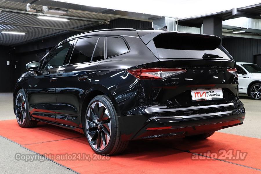 Black Skoda Enyaq 2022 in Tallinn, with an engine capacity of 0.00 L and mileage of 65 thousand km for 35995 €, photo 5 on AUTOMOTO.COM.LV