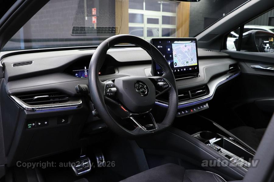 Black Skoda Enyaq 2022 in Tallinn, with an engine capacity of 0.00 L and mileage of 65 thousand km for 35995 €, photo 8 on AUTOMOTO.COM.LV