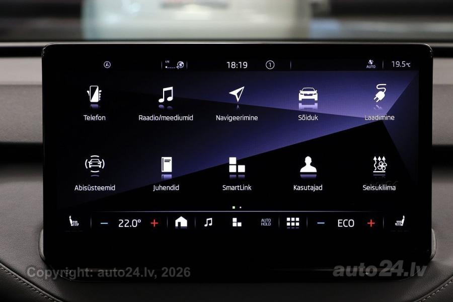 Black Skoda Enyaq 2022 in Tallinn, with an engine capacity of 0.00 L and mileage of 65 thousand km for 35995 €, photo 15 on AUTOMOTO.COM.LV