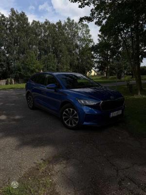 Blue Skoda Enyaq 2021 in Alytus, with an engine capacity of 0.00 L and mileage of 50 thousand km for 18700 €, photo  on AUTOMOTO.COM.LV
