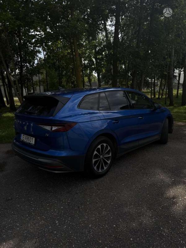Blue Skoda Enyaq 2021 in Alytus, with an engine capacity of 0.00 L and mileage of 50 thousand km for 18700 €, photo 7 on AUTOMOTO.COM.LV
