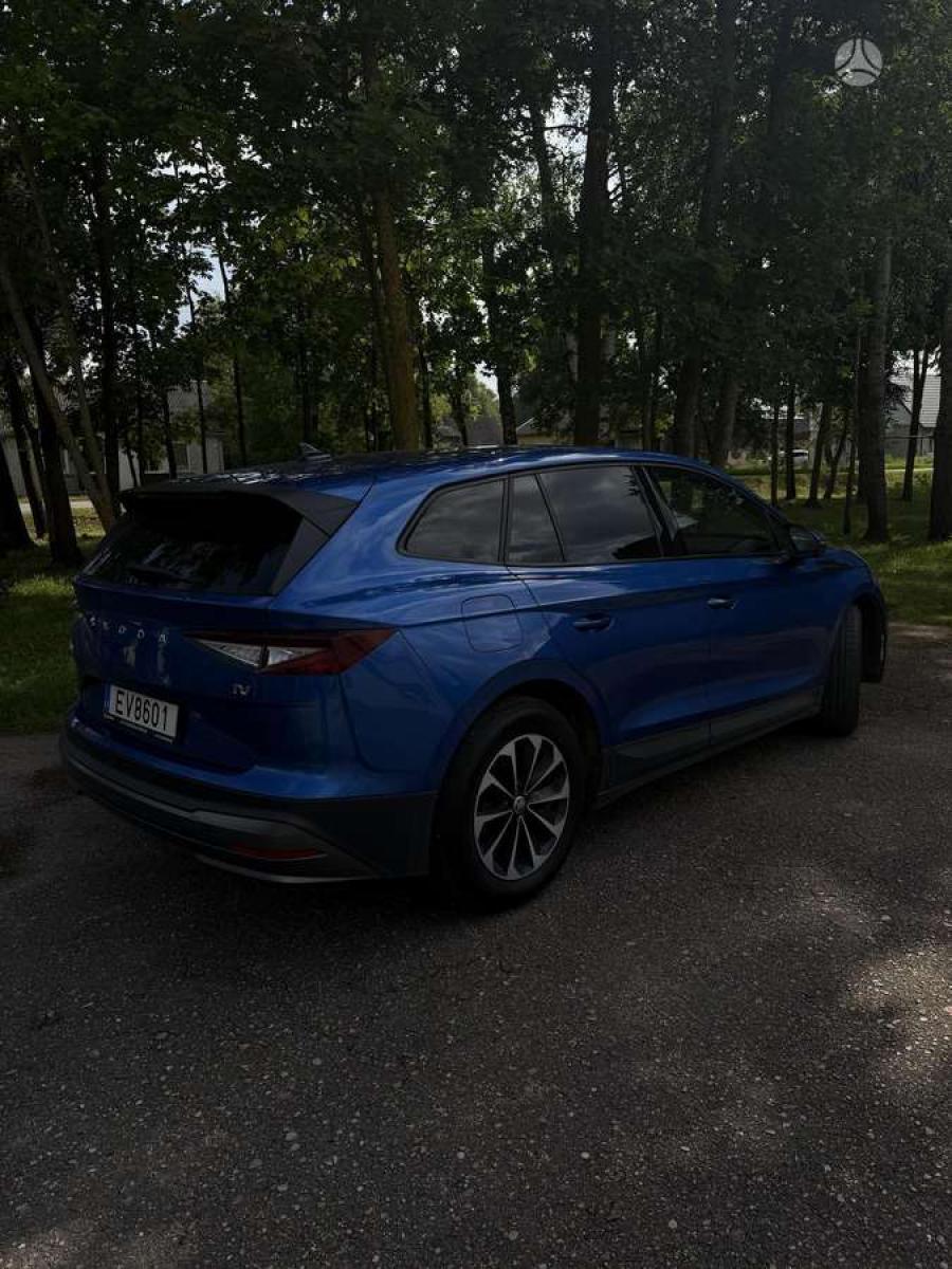 Blue Skoda Enyaq 2021 in Alytus, with an engine capacity of 0.00 L and mileage of 50 thousand km for 18700 €, photo 8 on AUTOMOTO.COM.LV