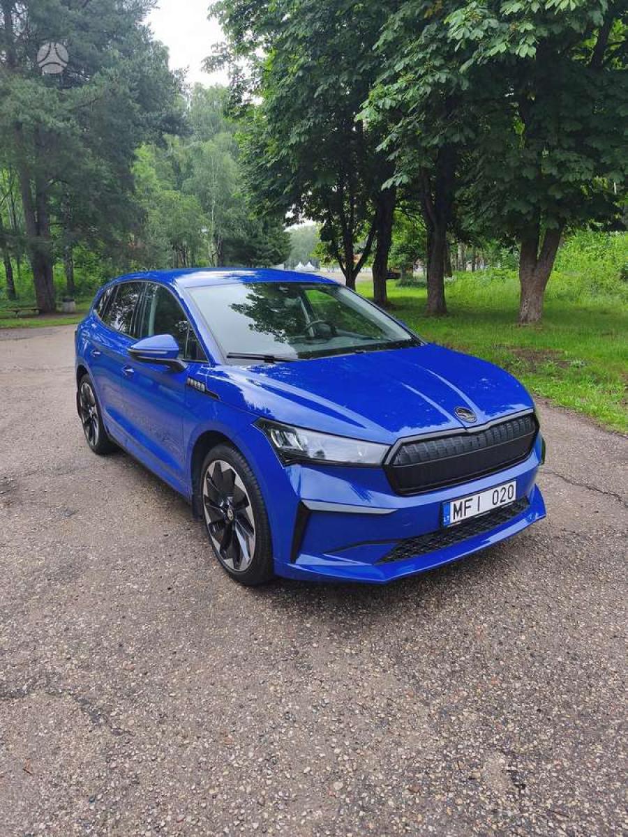 Zils Skoda Enyaq 2022 Jonava, ar dzinēja tilpumu 0.00 L un nobraukumu 53 tūkst. km par 23400 €, foto 1 vietnē AUTOMOTO.COM.LV