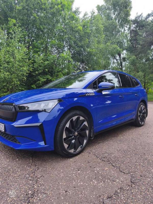 Zils Skoda Enyaq 2022 Jonava, ar dzinēja tilpumu 0.00 L un nobraukumu 53 tūkst. km par 23400 €, foto 4 vietnē AUTOMOTO.COM.LV