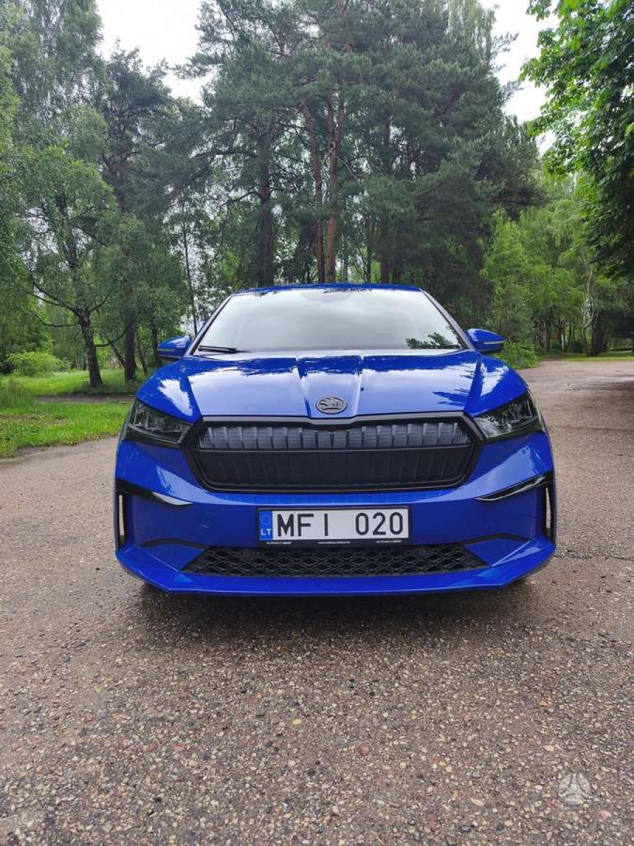 Zils Skoda Enyaq 2022 Jonava, ar dzinēja tilpumu 0.00 L un nobraukumu 53 tūkst. km par 23400 €, foto 9 vietnē AUTOMOTO.COM.LV
