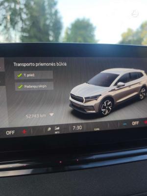 Zils Skoda Enyaq 2022 Jonava, ar dzinēja tilpumu 0.00 L un nobraukumu 53 tūkst. km par 23400 €, foto 16 vietnē AUTOMOTO.COM.LV