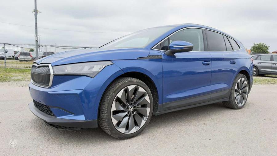 Zils Skoda Enyaq 2023 Šauļi, ar dzinēja tilpumu 0.00 L un nobraukumu 25 tūkst. km par 23400 €, foto 1 vietnē AUTOMOTO.COM.LV