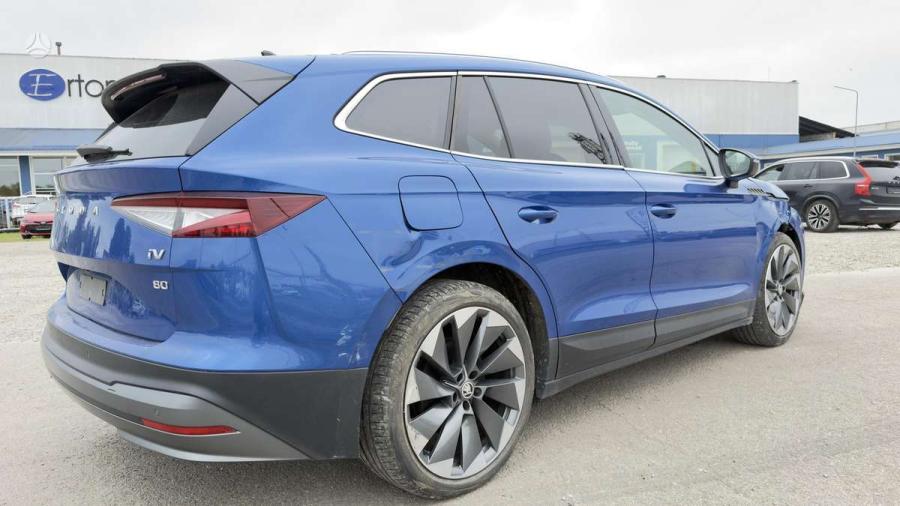 Zils Skoda Enyaq 2023 Šauļi, ar dzinēja tilpumu 0.00 L un nobraukumu 25 tūkst. km par 23400 €, foto 5 vietnē AUTOMOTO.COM.LV
