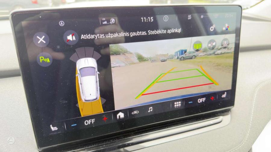 Zils Skoda Enyaq 2023 Šauļi, ar dzinēja tilpumu 0.00 L un nobraukumu 25 tūkst. km par 23400 €, foto 16 vietnē AUTOMOTO.COM.LV