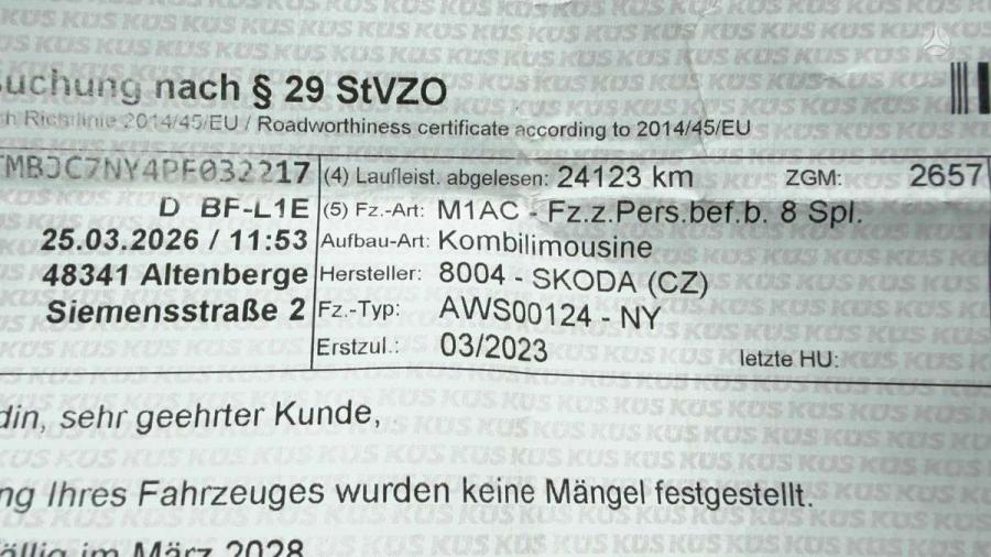 Zils Skoda Enyaq 2023 Šauļi, ar dzinēja tilpumu 0.00 L un nobraukumu 25 tūkst. km par 23400 €, foto 27 vietnē AUTOMOTO.COM.LV