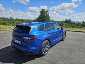 Blue Skoda Enyaq 2023 in Trakai, with an engine capacity of 0.00 L and mileage of 63 thousand km for 29900 €, photo 8 on AUTOMOTO.COM.LV