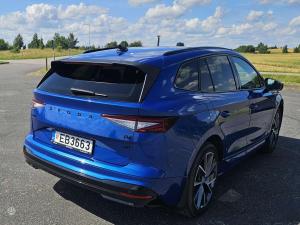 Blue Skoda Enyaq 2023 in Trakai, with an engine capacity of 0.00 L and mileage of 63 thousand km for 29900 €, photo 27 on AUTOMOTO.COM.LV
