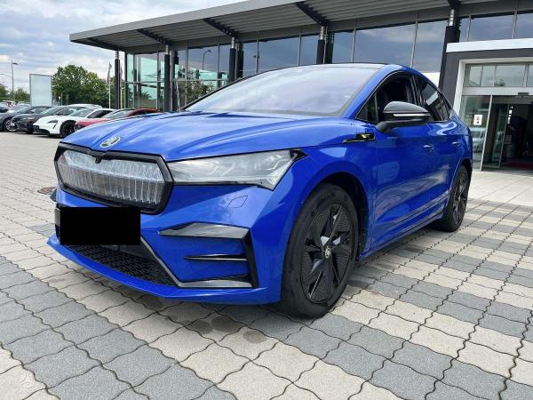 Zils Skoda Enyaq 2023 Viļņa, ar dzinēja tilpumu 0.00 L un nobraukumu 83 tūkst. km par 36999 €, foto 1 vietnē AUTOMOTO.COM.LV