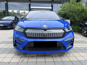 Blue Skoda Enyaq 2023 in Vilnius, with an engine capacity of 0.00 L and mileage of 83 thousand km for 36999 €, photo 3 on AUTOMOTO.COM.LV