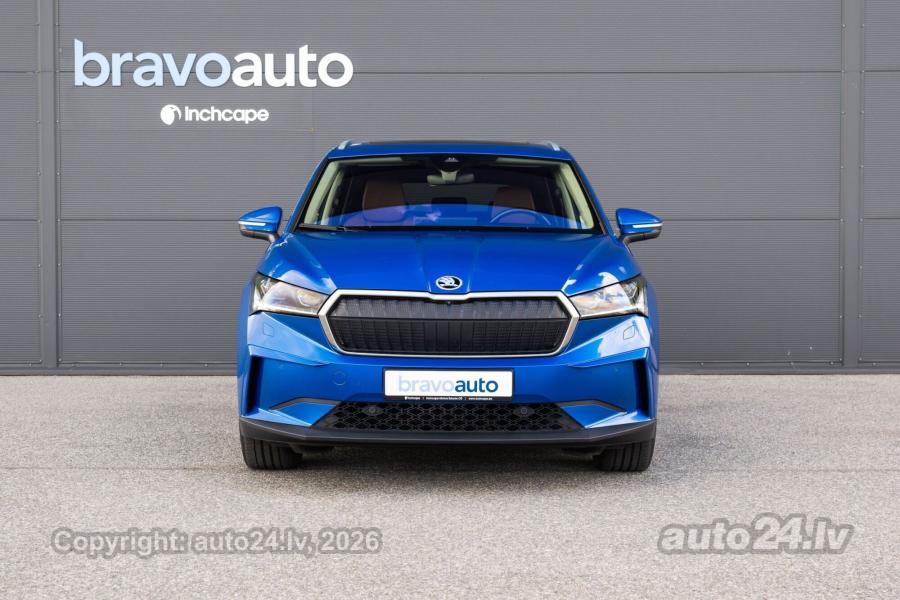 Blue Skoda Enyaq 2021 in Tartu, with an engine capacity of 0.00 L and mileage of 119 thousand km for 31900 €, photo 3 on AUTOMOTO.COM.LV