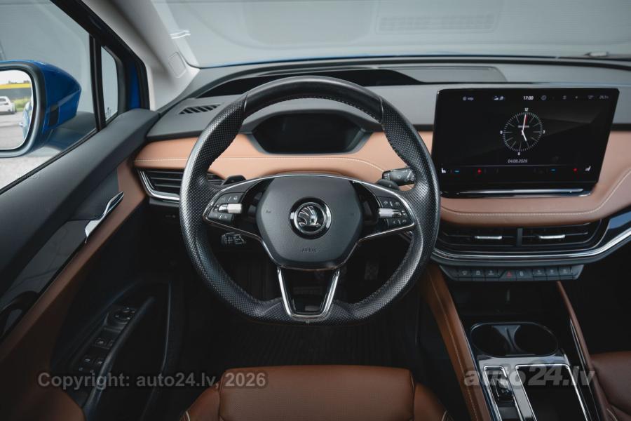 Blue Skoda Enyaq 2021 in Tartu, with an engine capacity of 0.00 L and mileage of 119 thousand km for 31900 €, photo 11 on AUTOMOTO.COM.LV