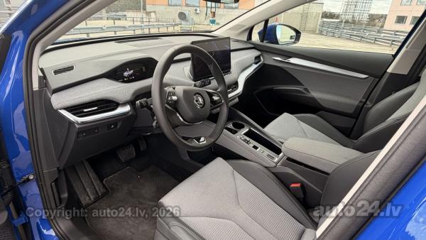 Blue Skoda Enyaq 2023 in Tallinn, with an engine capacity of 0.00 L and mileage of 17 thousand km for 24499 €, photo 6 on AUTOMOTO.COM.LV