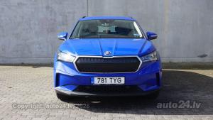 Blue Skoda Enyaq 2024 in Tallinn, with an engine capacity of 0.00 L and mileage of 23 thousand km for 27777 €, photo 3 on AUTOMOTO.COM.LV