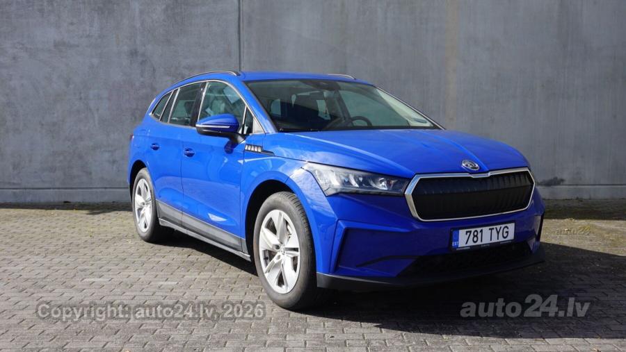Blue Skoda Enyaq 2024 in Tallinn, with an engine capacity of 0.00 L and mileage of 23 thousand km for 27777 €, photo 4 on AUTOMOTO.COM.LV
