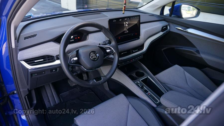 Blue Skoda Enyaq 2024 in Tallinn, with an engine capacity of 0.00 L and mileage of 23 thousand km for 27777 €, photo 11 on AUTOMOTO.COM.LV