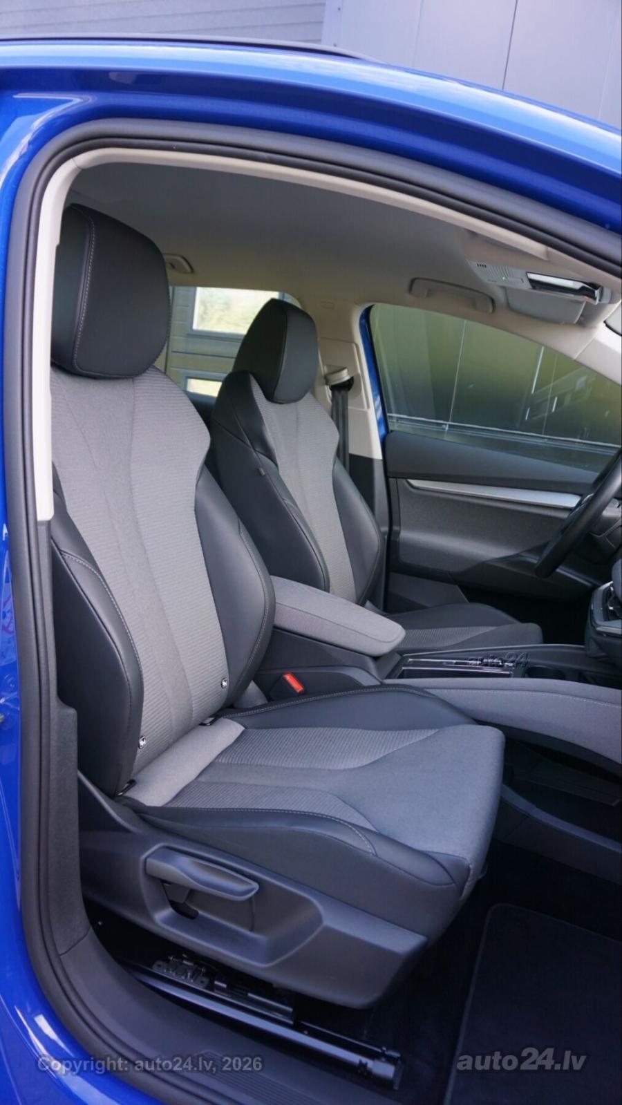 Blue Skoda Enyaq 2024 in Tallinn, with an engine capacity of 0.00 L and mileage of 23 thousand km for 27777 €, photo 15 on AUTOMOTO.COM.LV