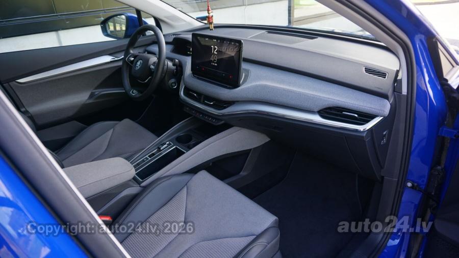 Blue Skoda Enyaq 2024 in Tallinn, with an engine capacity of 0.00 L and mileage of 23 thousand km for 27777 €, photo 16 on AUTOMOTO.COM.LV