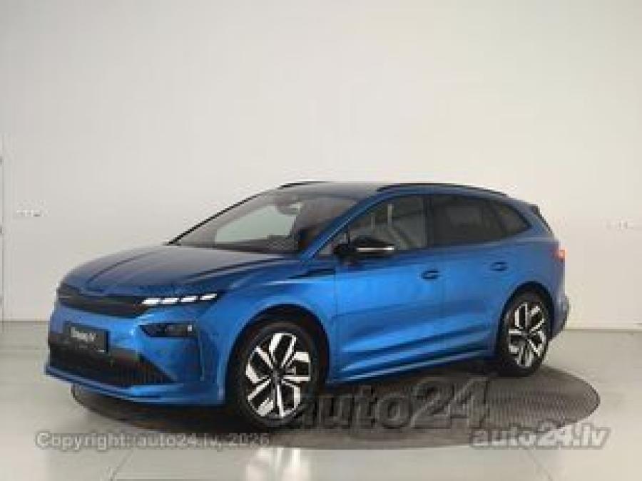 Blue Skoda Enyaq 2025 in Tallinn, with an engine capacity of 0.00 L and mileage of 8 thousand km for 57900 €, photo 1 on AUTOMOTO.COM.LV
