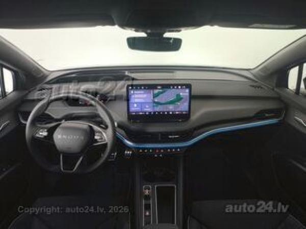 Blue Skoda Enyaq 2025 in Tallinn, with an engine capacity of 0.00 L and mileage of 8 thousand km for 57900 €, photo 8 on AUTOMOTO.COM.LV