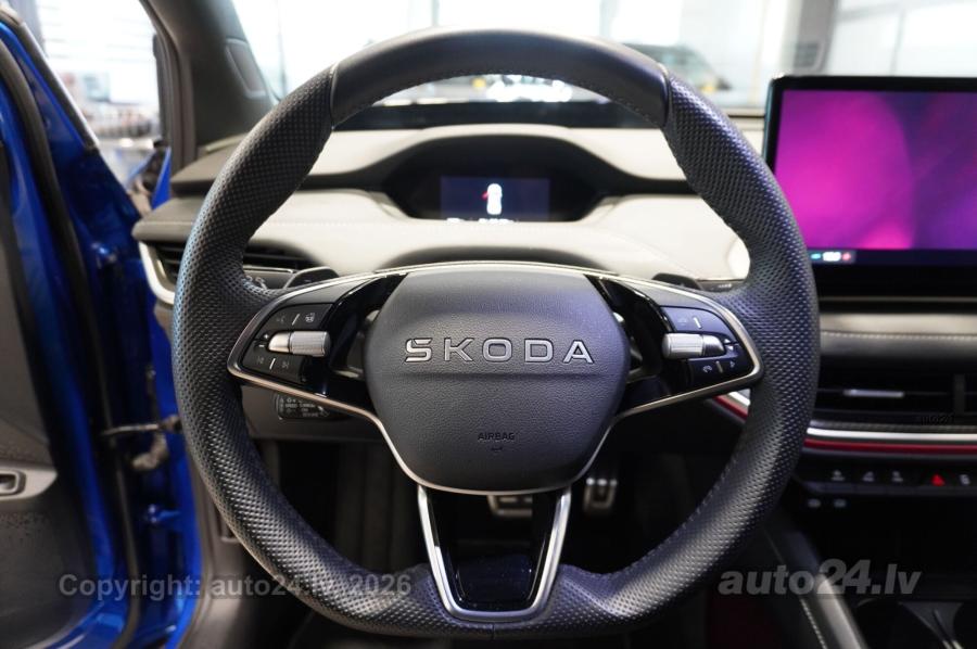 Zils Skoda Enyaq 2025 Tallina, ar dzinēja tilpumu 0.00 L un nobraukumu 13 tūkst. km par 53000 €, foto 19 vietnē AUTOMOTO.COM.LV