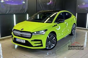 Green Skoda Enyaq 2022 in Vilnius, with an engine capacity of 0.00 L and mileage of 12 thousand km for 39750 €, photo  on AUTOMOTO.COM.LV