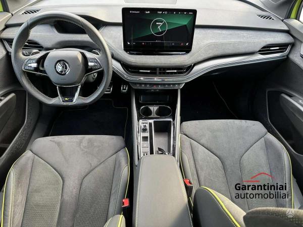 Green Skoda Enyaq 2022 in Vilnius, with an engine capacity of 0.00 L and mileage of 12 thousand km for 39750 €, photo 3 on AUTOMOTO.COM.LV