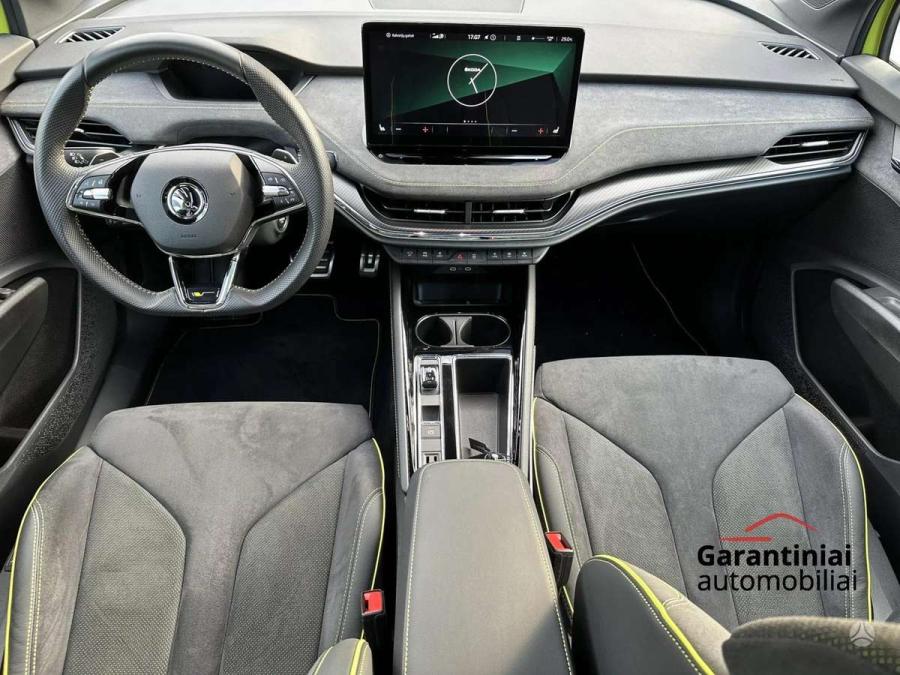 Green Skoda Enyaq 2022 in Vilnius, with an engine capacity of 0.00 L and mileage of 12 thousand km for 39750 €, photo 4 on AUTOMOTO.COM.LV
